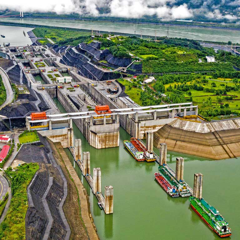 Ship Locks Construction, Three Gorges Dam Ship Locks